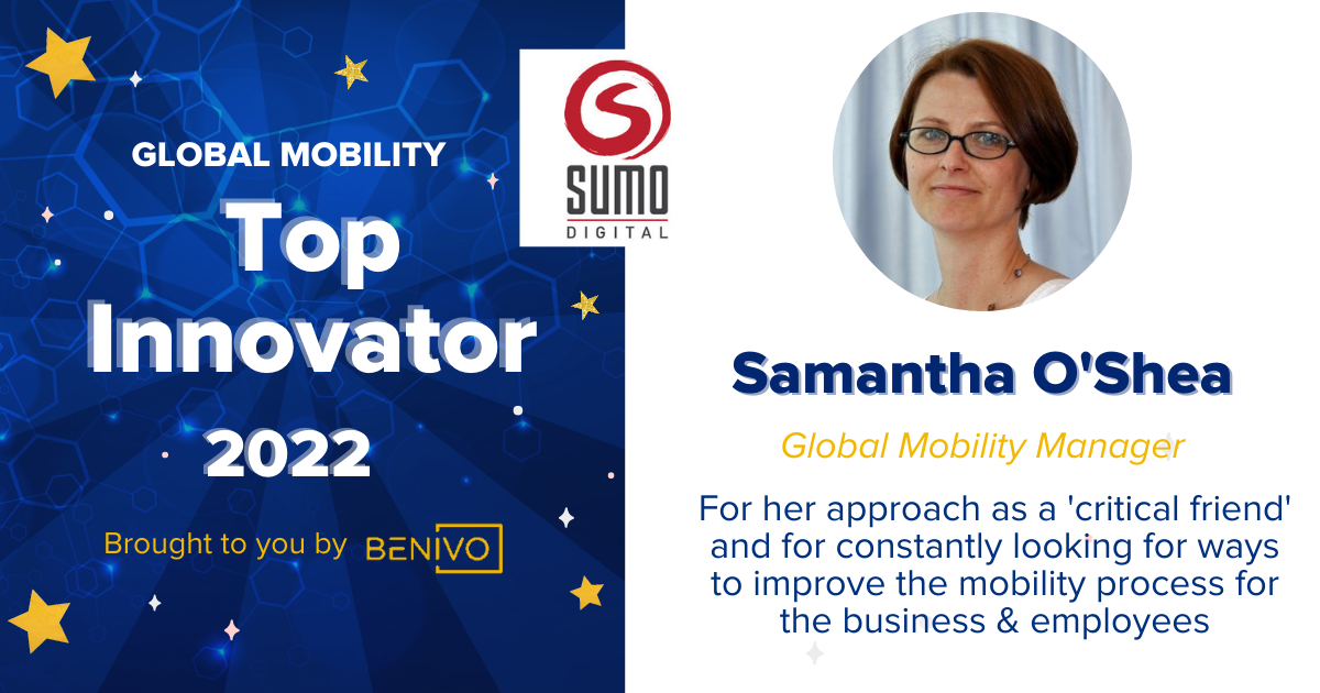 Samantha O'Shea | Global Mobility Top 100 Innovators | The View From The Top